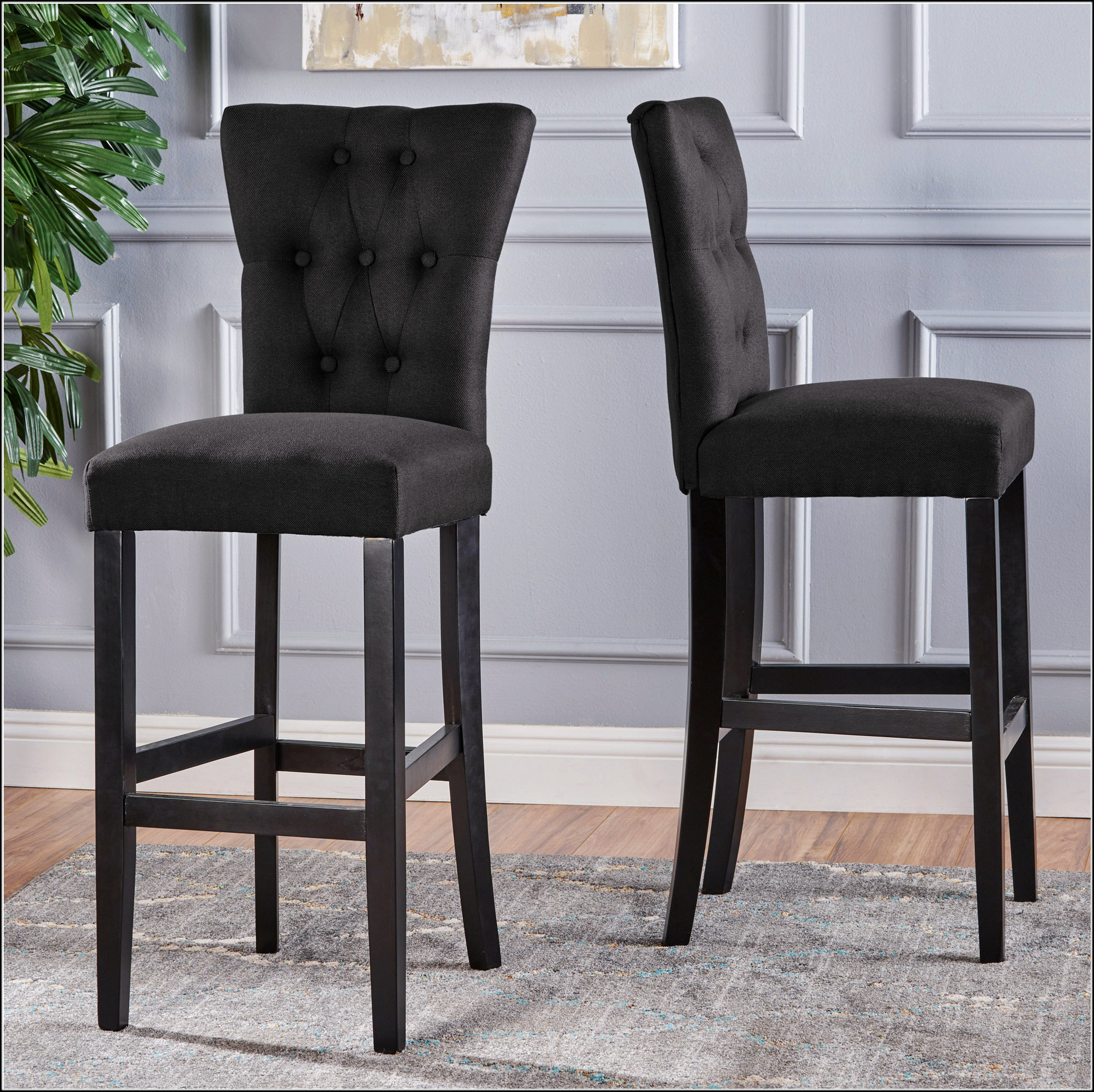Lark Manor™ BARSTOOL 2pcs/set Modern, contemporary style，Button-tufted ...
