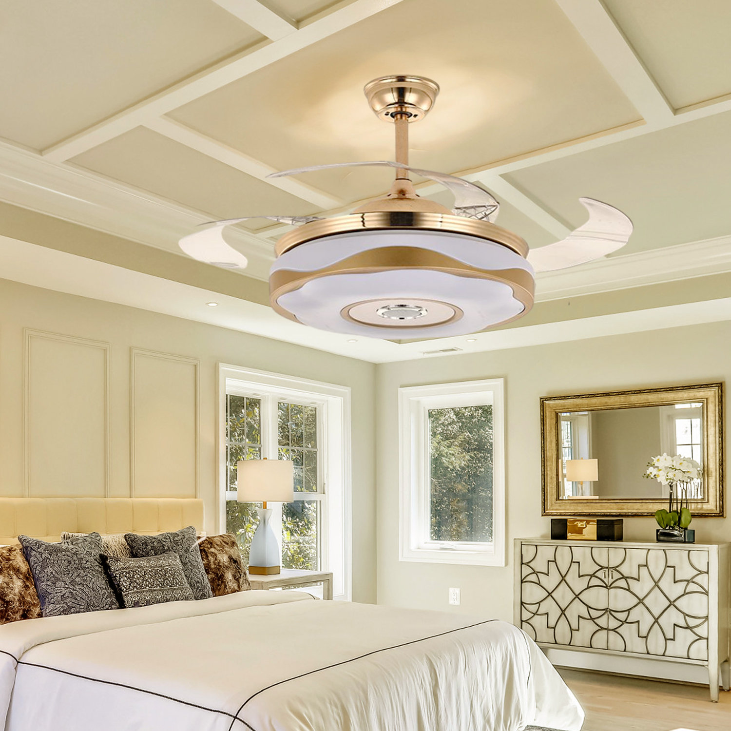 Mercer41 Reinu 38'' Ceiling Fan with LED Lights | Wayfair