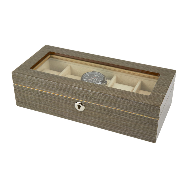 Latitude Run® Wood Watch Box + Locking | Wayfair