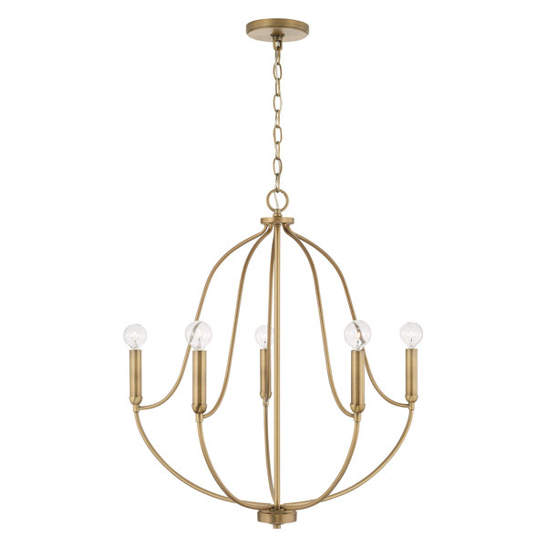 Birch Lane™ Kanda 5 - Light Dimmable Classic / Traditional Chandelier ...