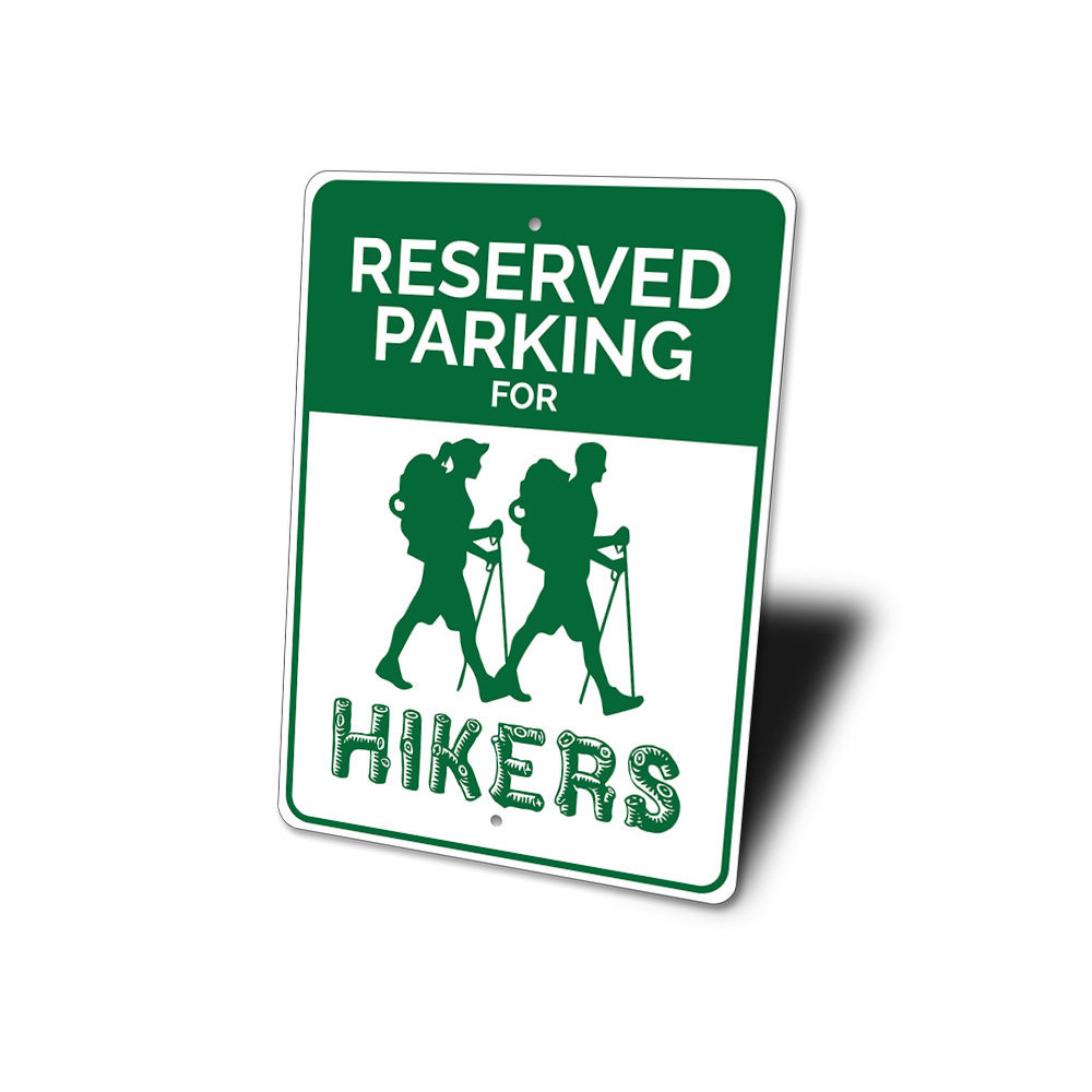 Lizton Sign Shop, Inc Hiker Parking Aluminum Sign | Wayfair