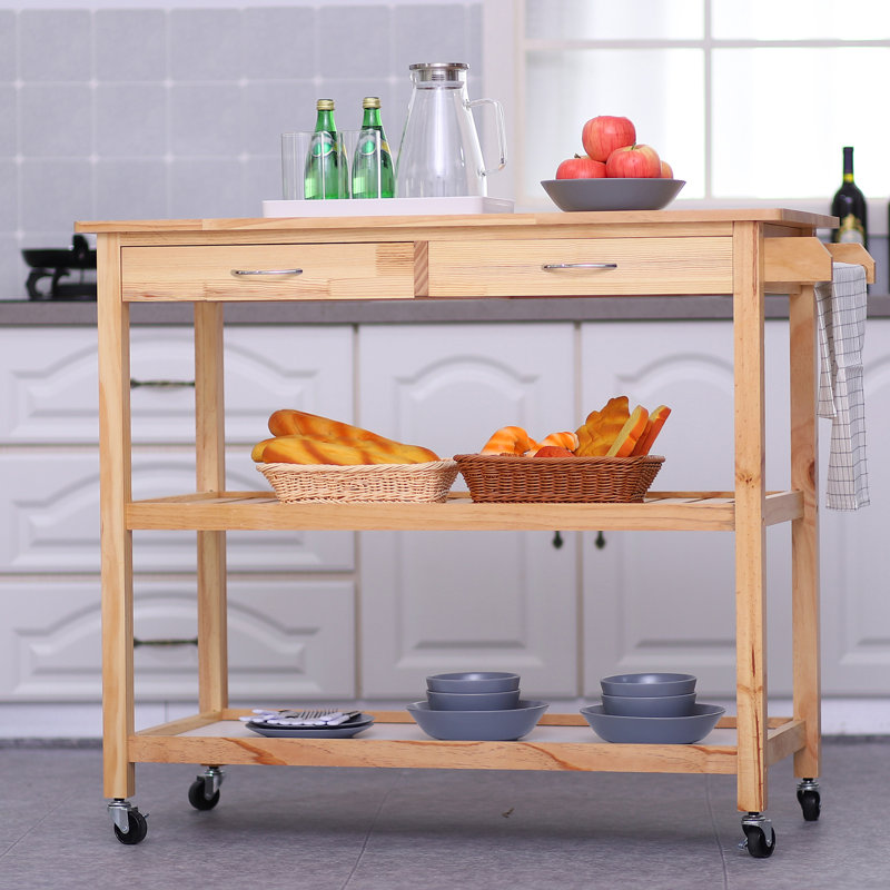 Millwood Pines Rupert 3 Tier Kitchen Cart & Reviews | Wayfair