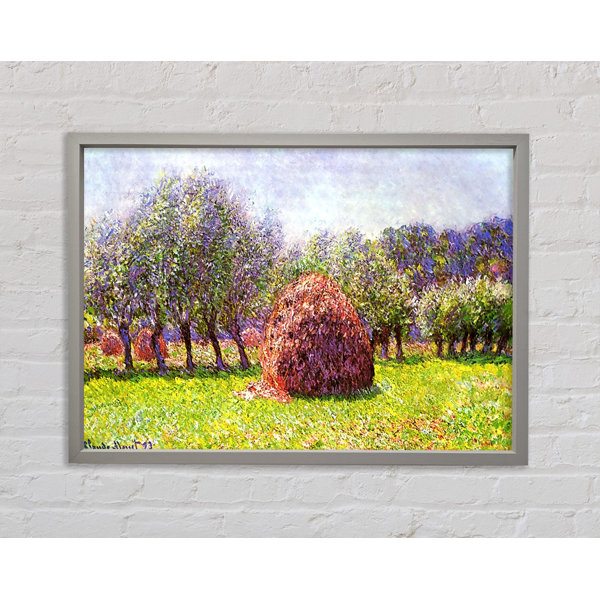 Rosalind Wheeler Monet Heap Of Hay In The Field - Single Picture Frame ...
