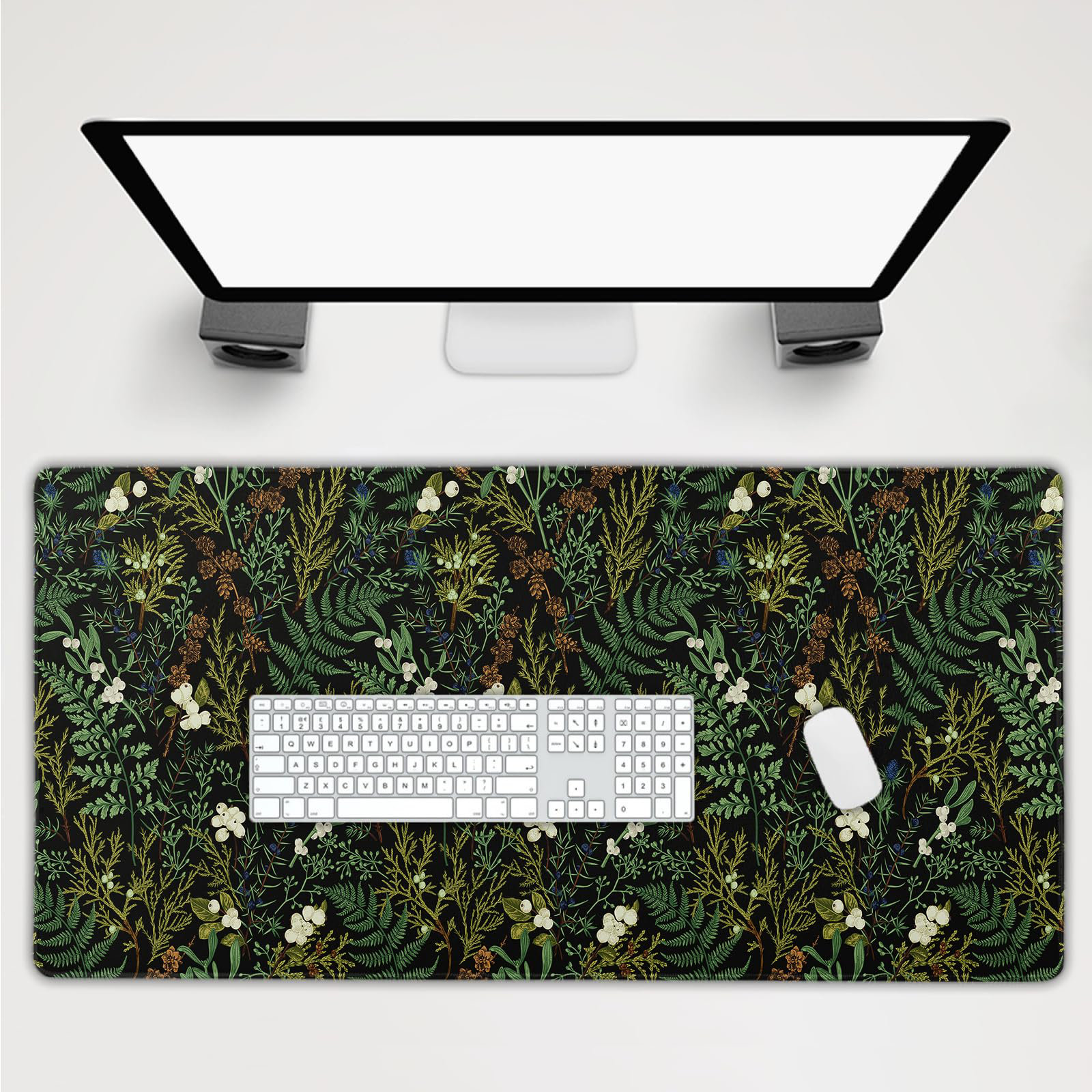 Corrigan Studio® Retro Plant Gaming Mouse Pad, Extra Large Mouse Pad ...