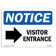 SignMission Visitor Entrance Sign | Wayfair