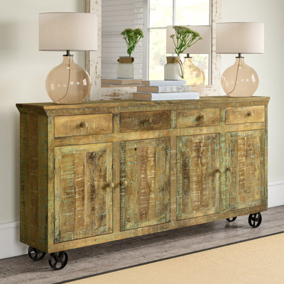 industrial buffet table