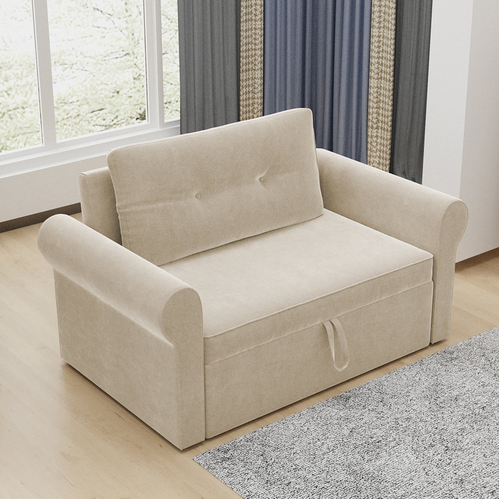 Lark Manor™ 52-Inch Wide Single Sofa, Comfort Upholstered Chair and a ...