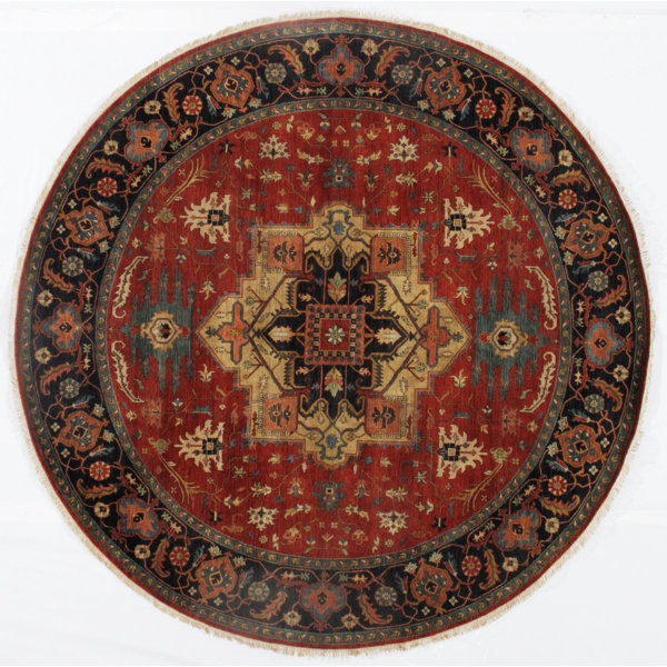 Pasargad NY Burcet One-of-a-Kind 10' Area Rug in Red/Black | Perigold
