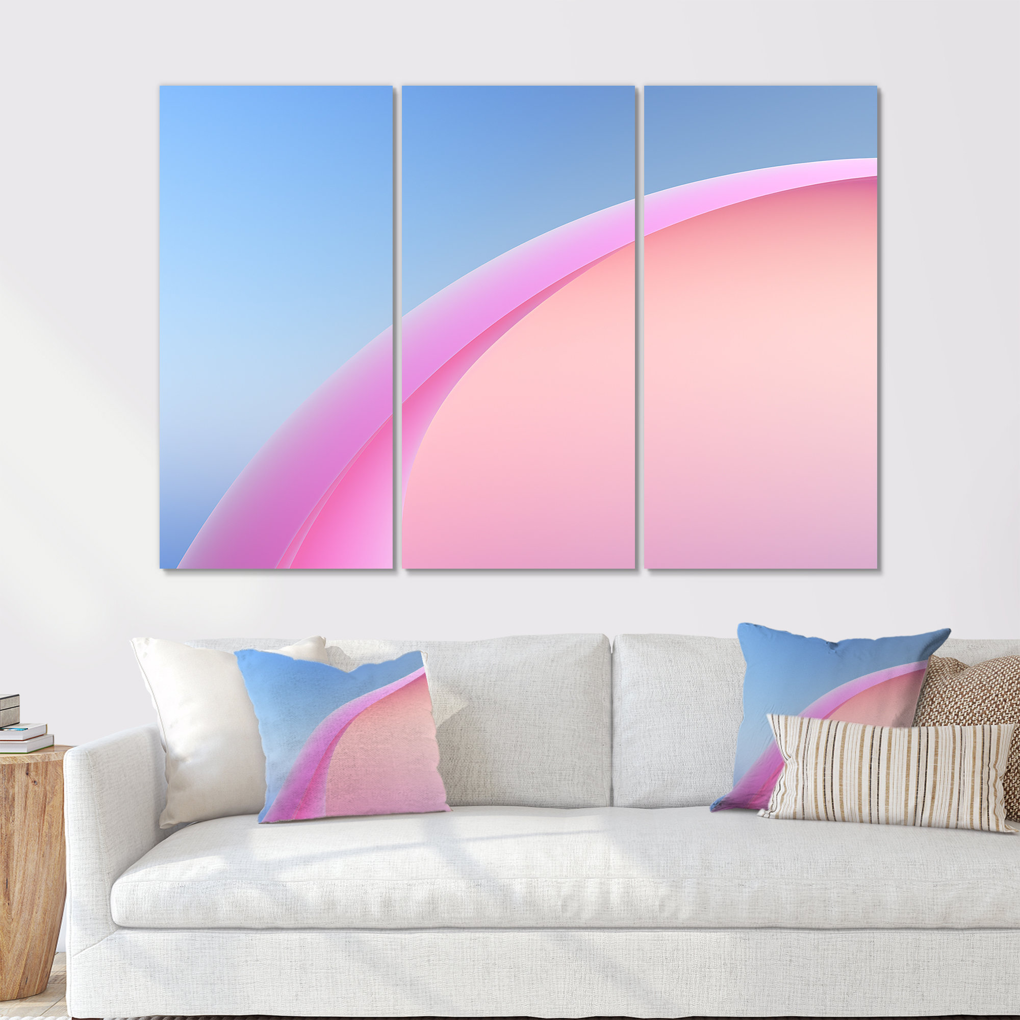 Ivy Bronx Delicate Rainbow Refined - Rainbow Wall Art Print Set | Wayfair