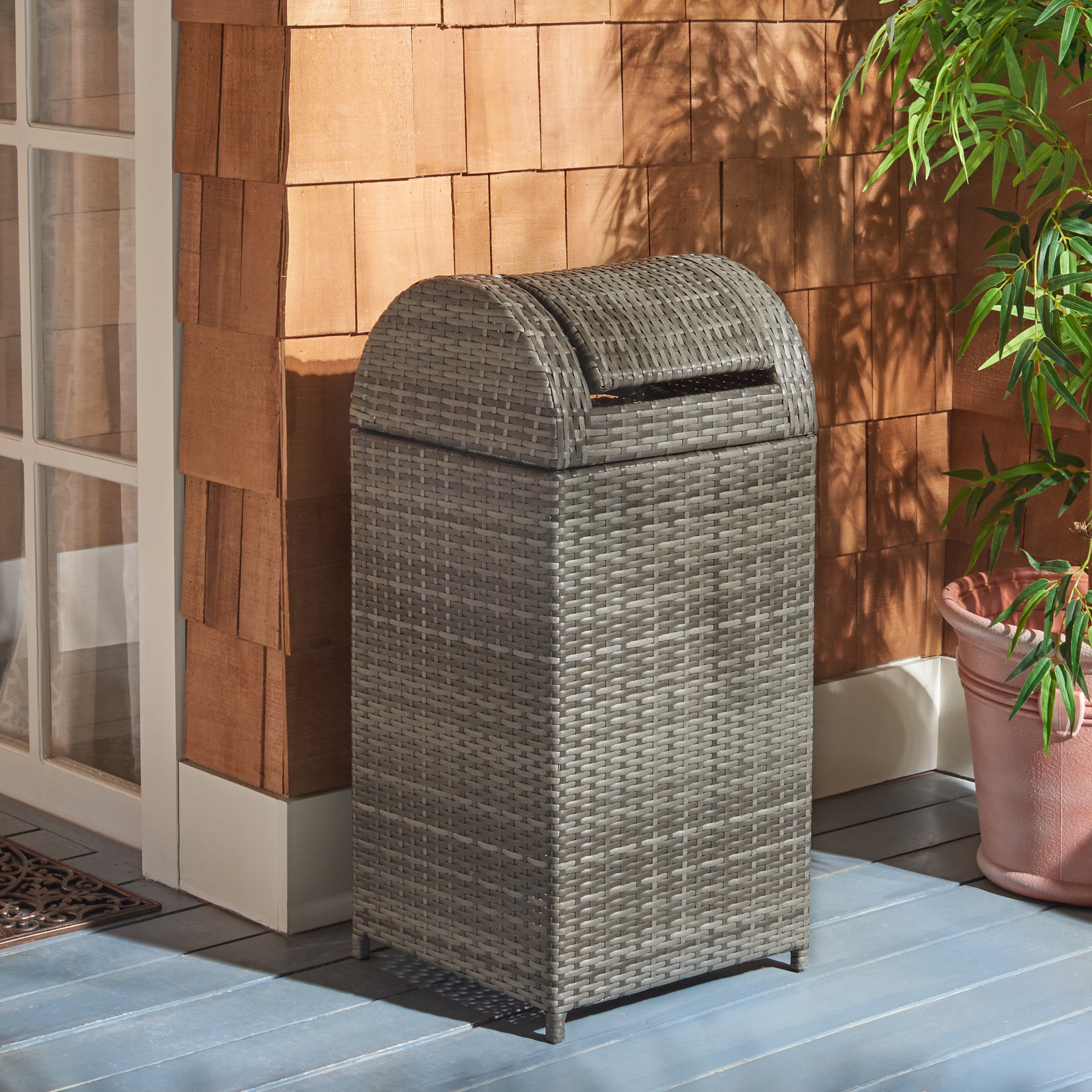 Red Barrel Studio® Toby 25 Gallon Swing Top Trash Can & Reviews | Wayfair
