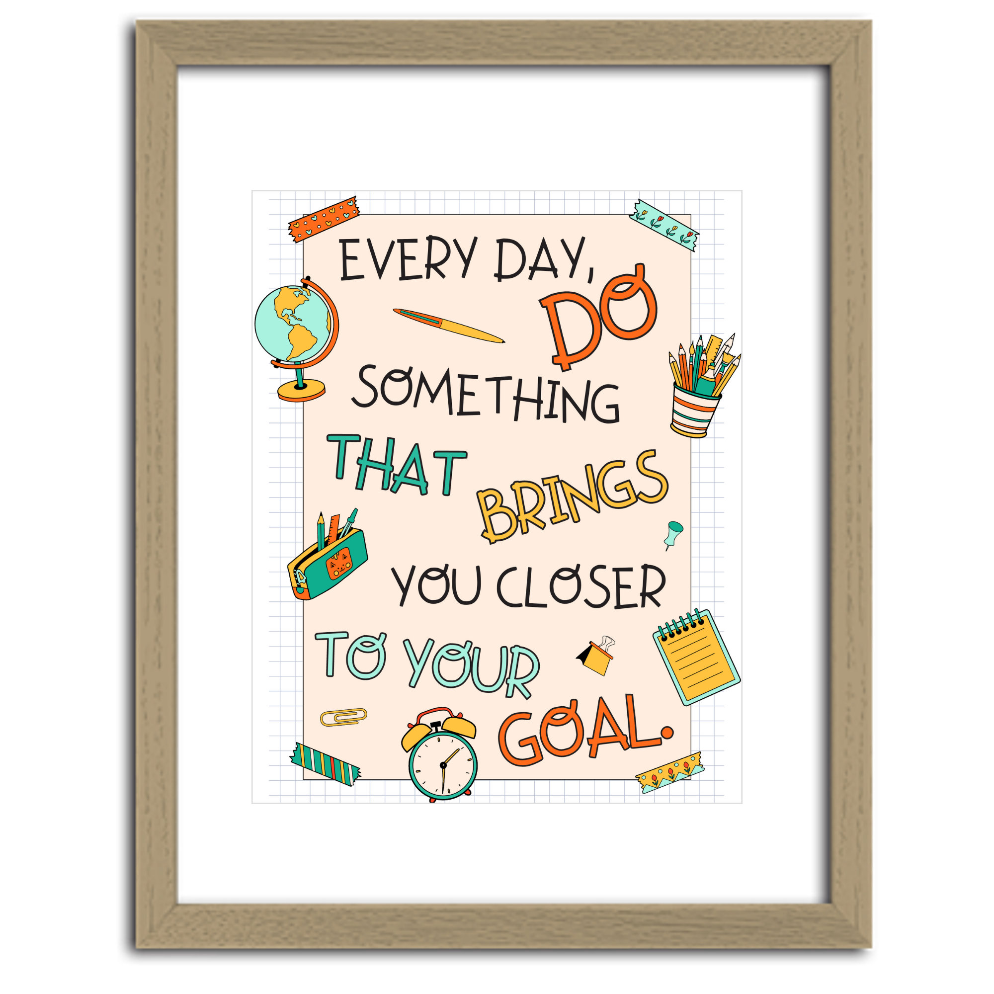 Northland Frames and Gifts Inspirational Wall Art for Kids - Goals ...