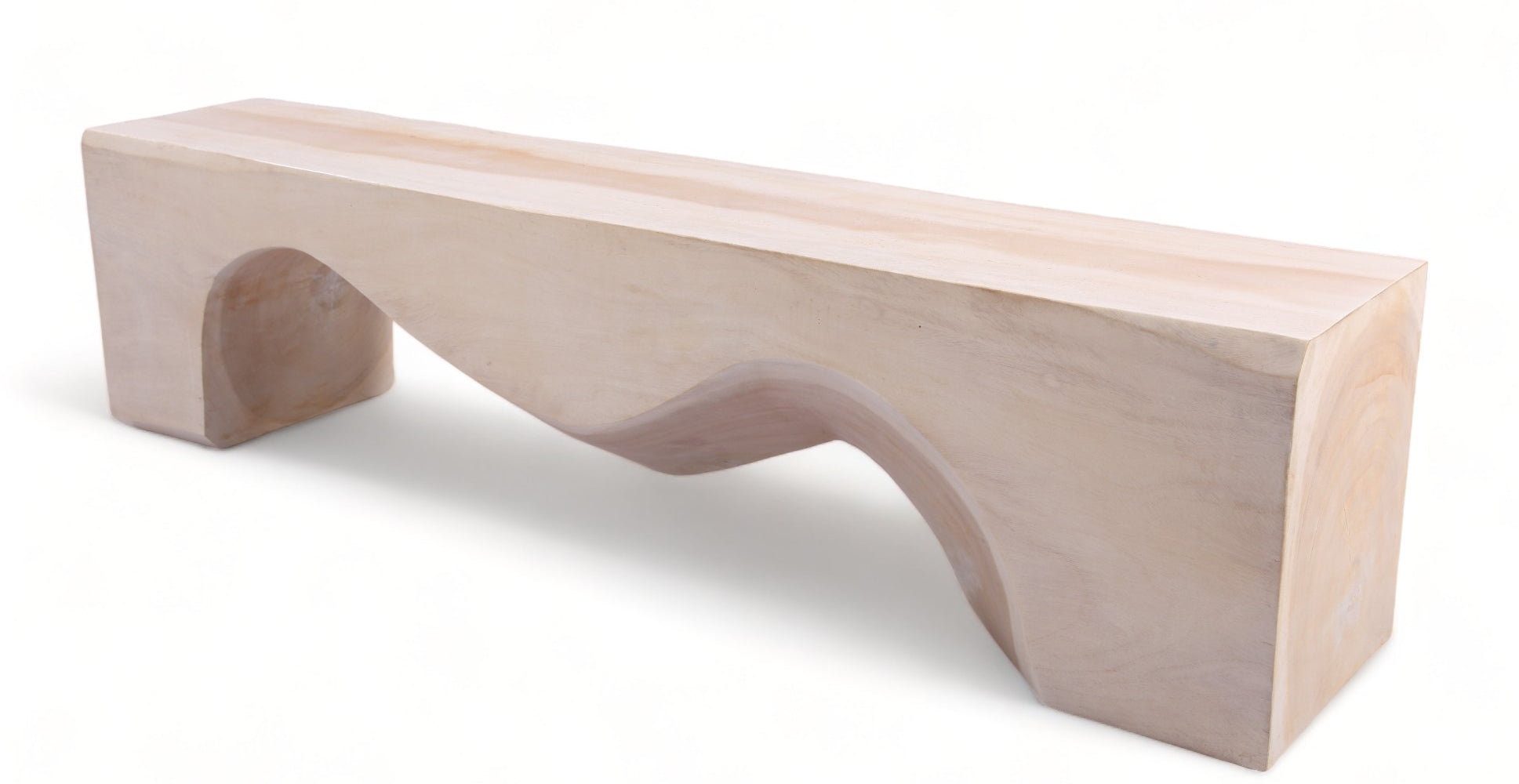 DYAG East 71" Long Modern White Sculpture Bench - 6 | Wayfair