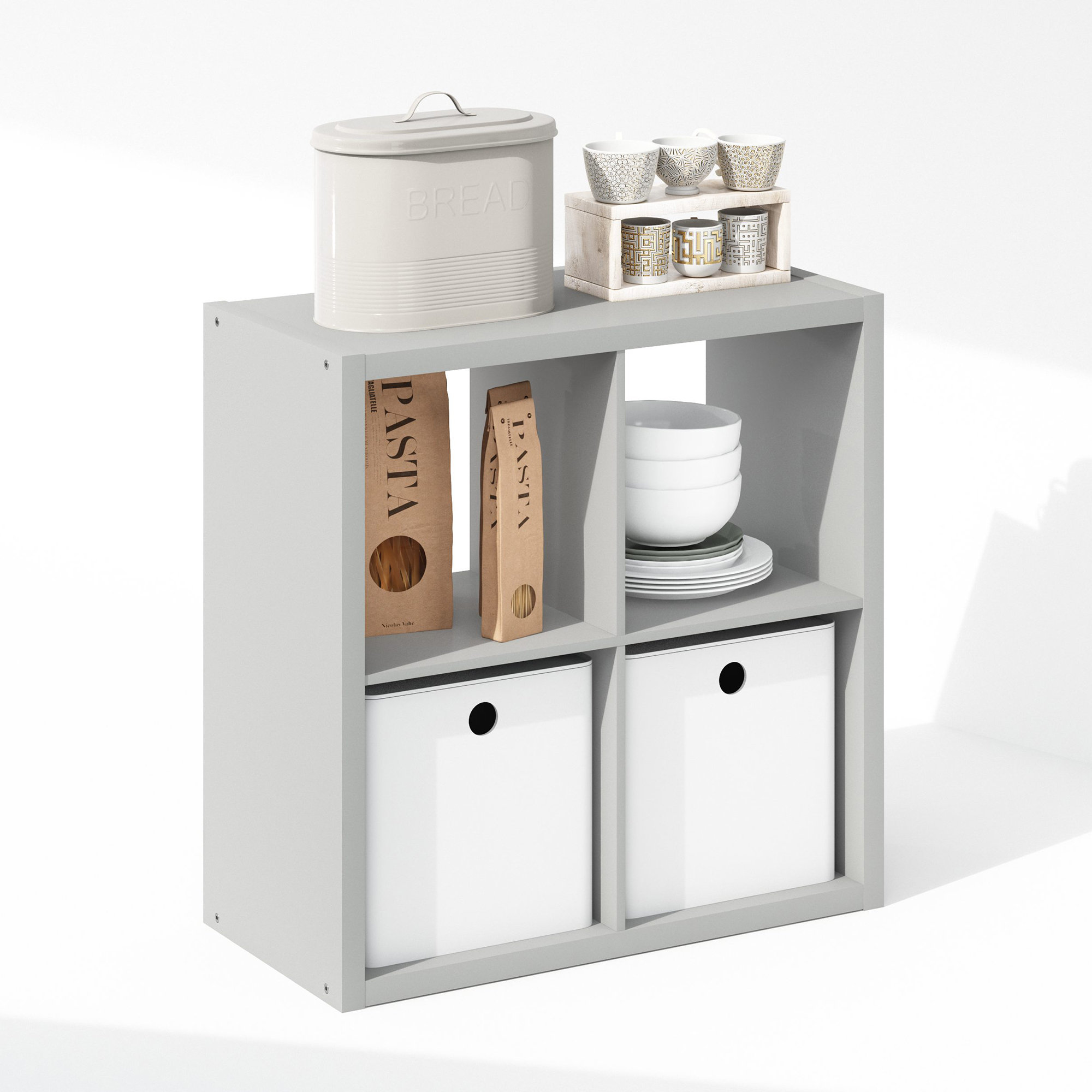 Ebern Designs Furinno Cubic Open Back Multipurpose Clothing & Closet ...