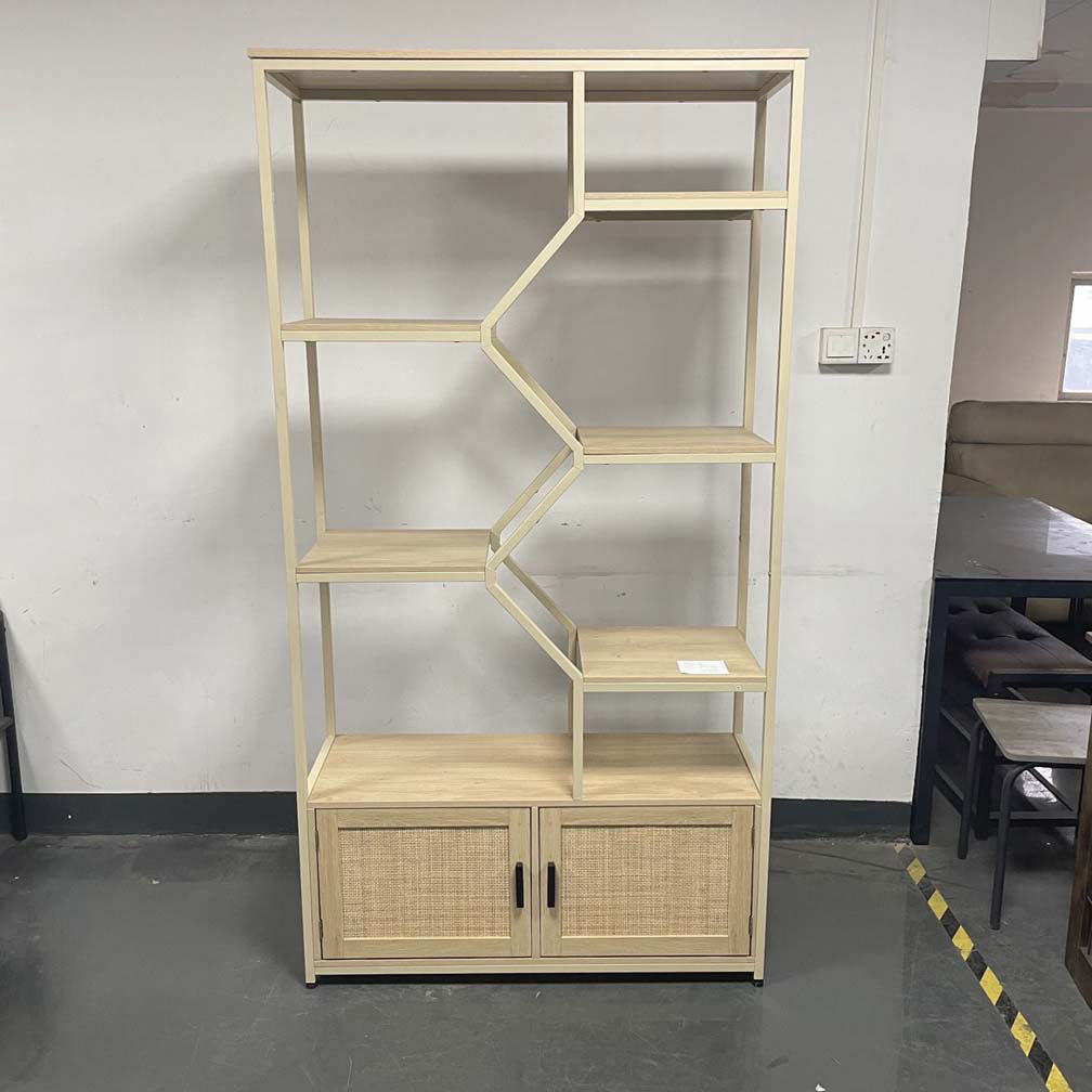 Dakota Fields Rattan 7 tiers Bookcases Storage Rack | Wayfair