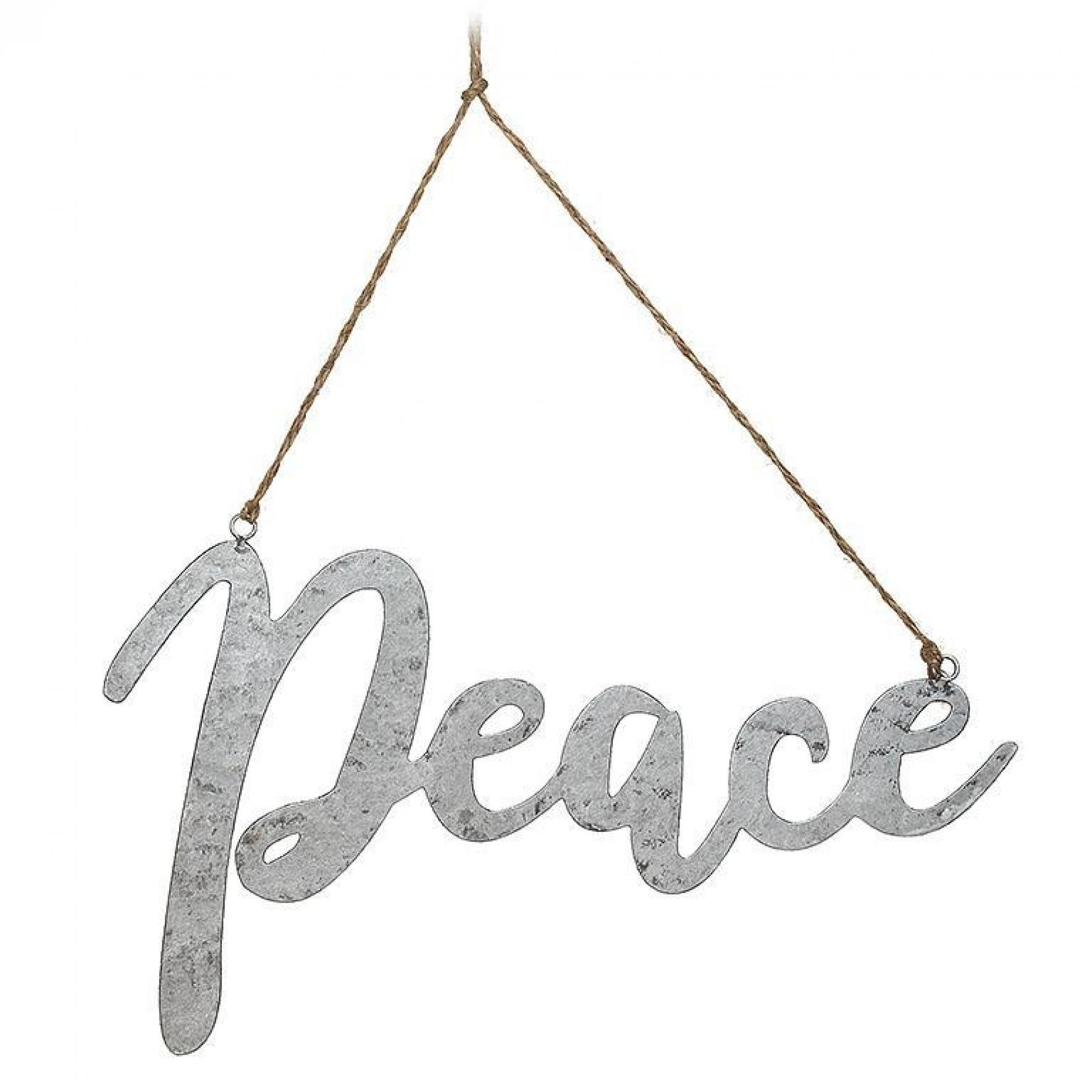 Winston Porter Peace Cursive Script Sign | Wayfair