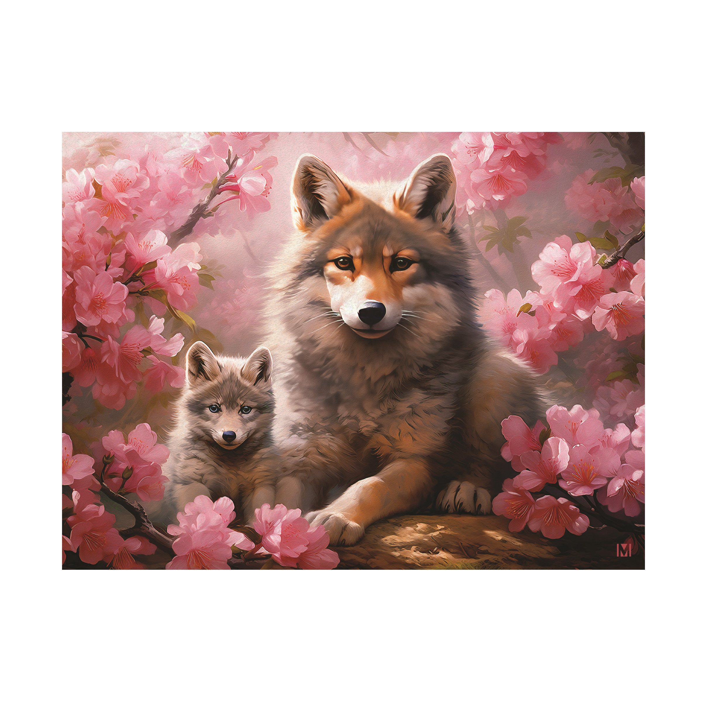 Winston Porter Michael David Ward Garden Wolf Canvas Art - Wayfair Canada