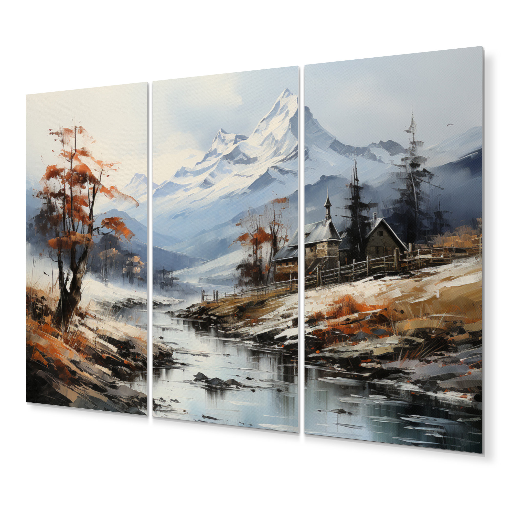 Design Art Germany German Timberline III - Landscapes Metal Wall Decor ...