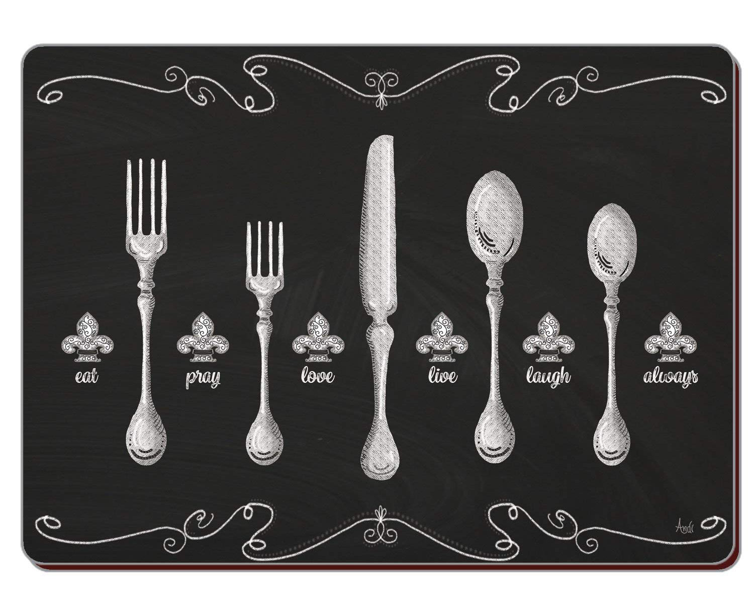 Fleur De Lis Living Thomson Hardboard 15.75" Placemat | Wayfair