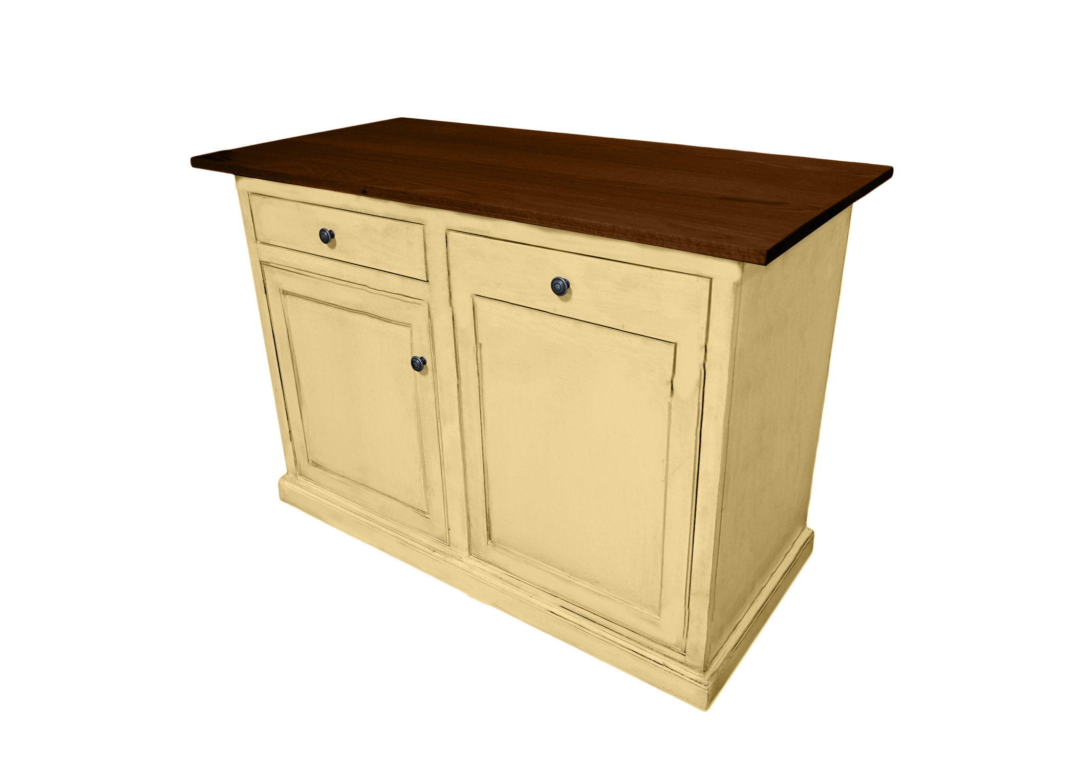 Canora Grey Traditional 60" Solid Wood Kicthen Island with trash bin ...