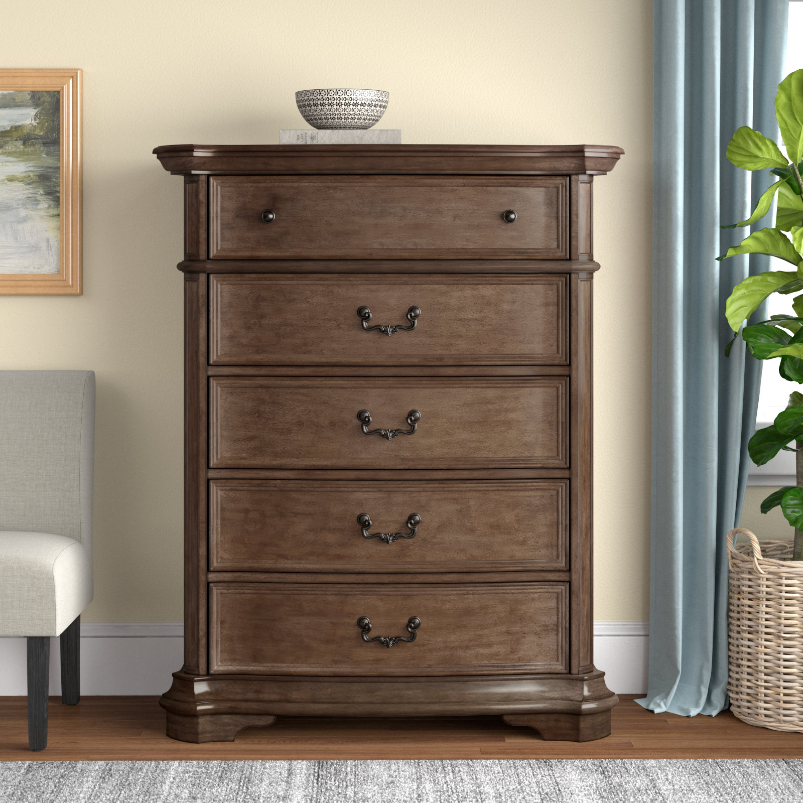 Lark Manor™ Cuney 5 Drawer Chest & Reviews | Wayfair