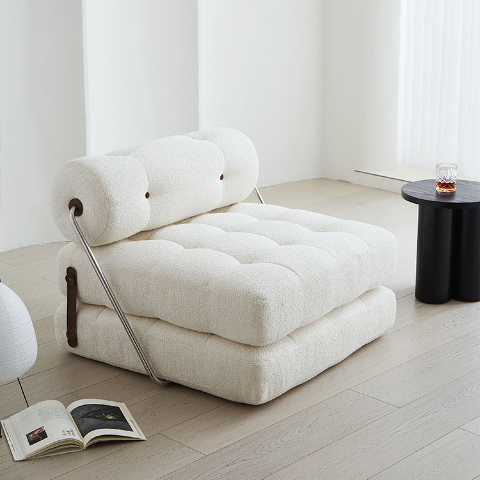 Orren Ellis 3-in-1 Convertible Accent Chair, Chaise Lounge & Sleeper ...