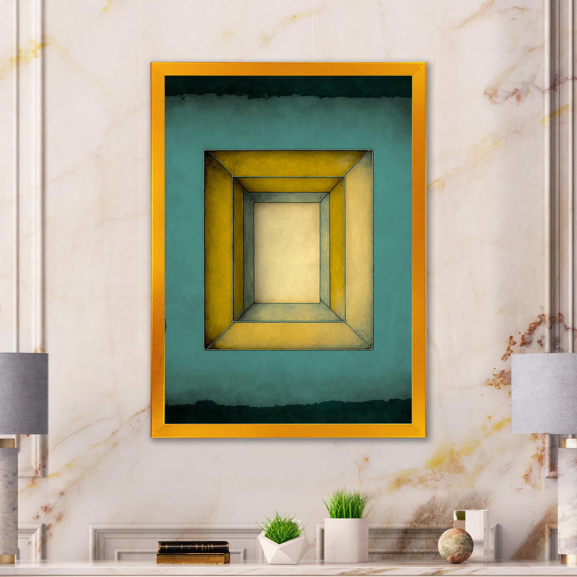 Design Art Perfect Imperfections Retro Graphics IX - Picture Frame ...