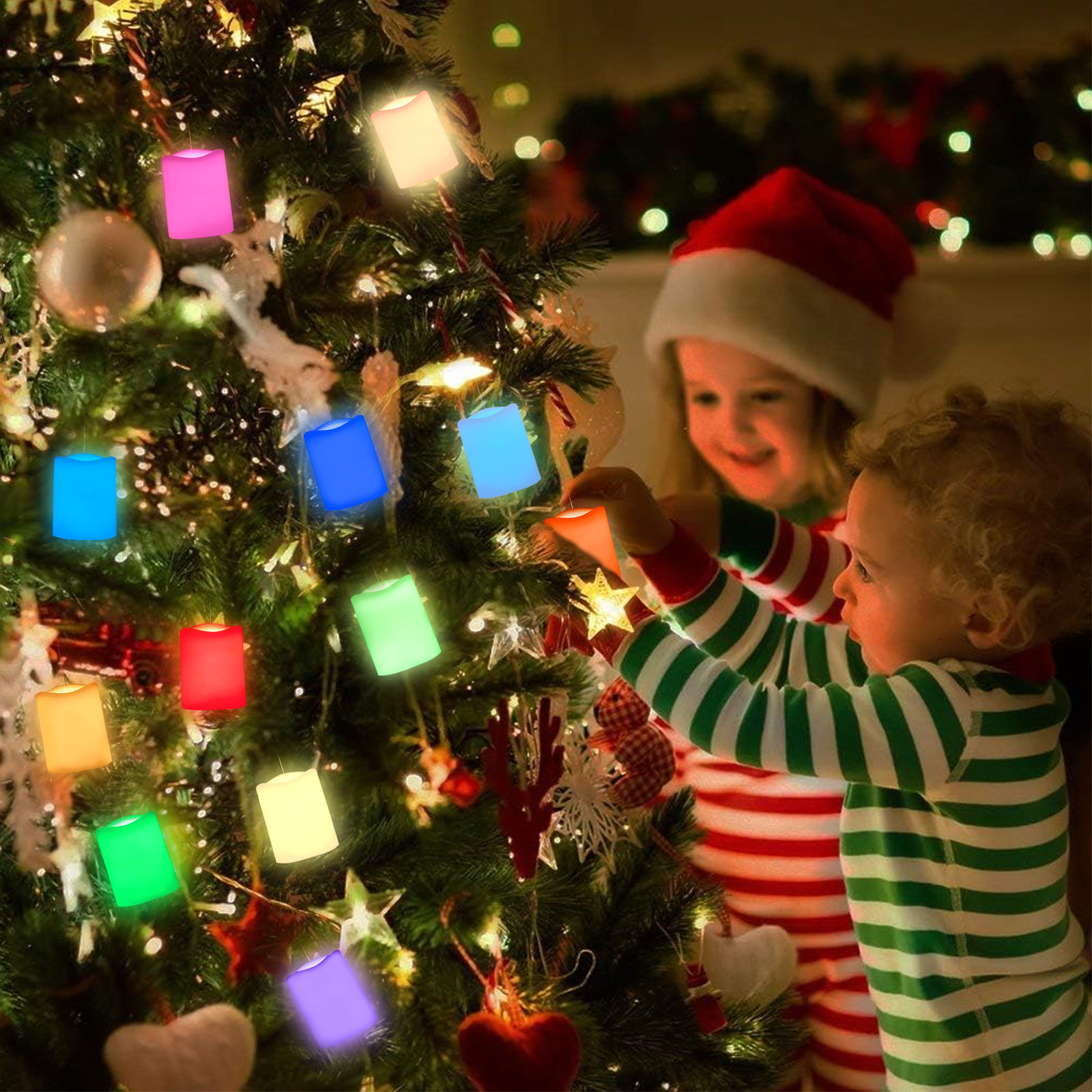 Latitude Run® 12 Pack Color Changing Tea Lights | Wayfair