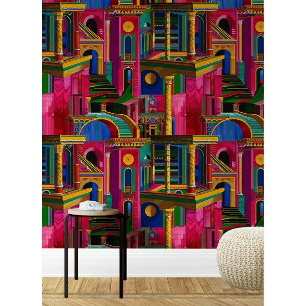 Lark Manor Whimsical Wonderland Wallpaper Bryelle Peel & Stick Abstract ...