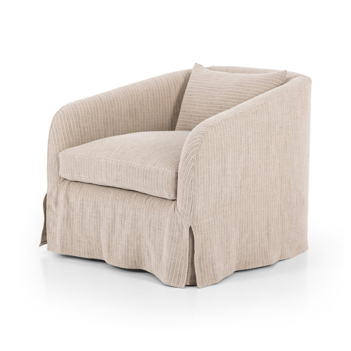 Topanga Slipcover Swivel Chair-Laine Flint | Joss & Main