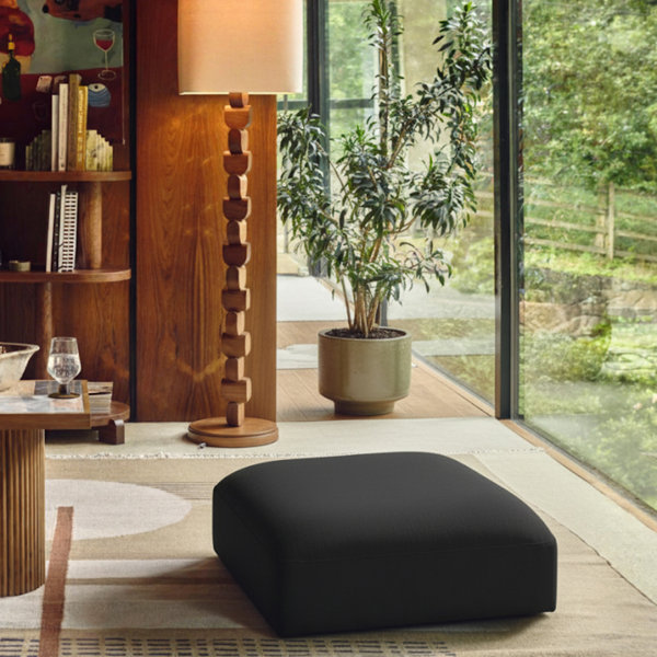Wrought Studio 38" Wide Rectangle Standard Ottoman - Wayfair Canada
