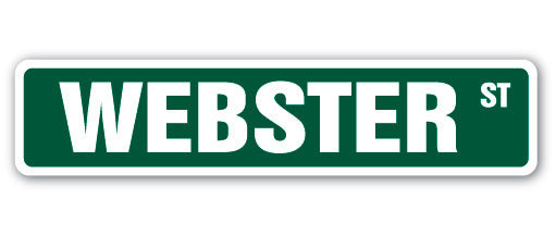 SignMission Webster Street Sign Heavy Duty Plastic 6" X 24" | Wayfair