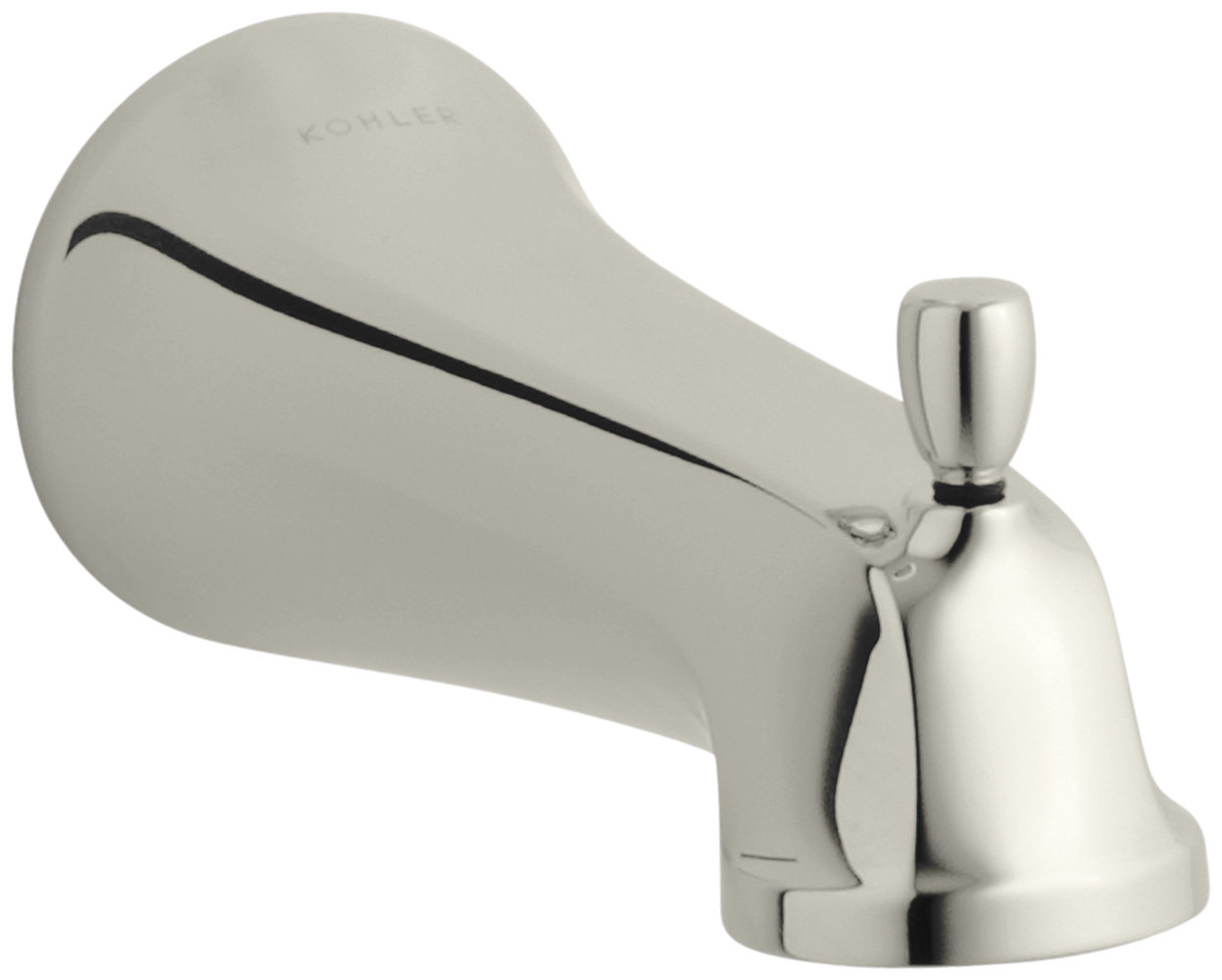 Kohler Bancroft Wall-Mount Diverter Bath Spout with Slip-Fit Connection ...