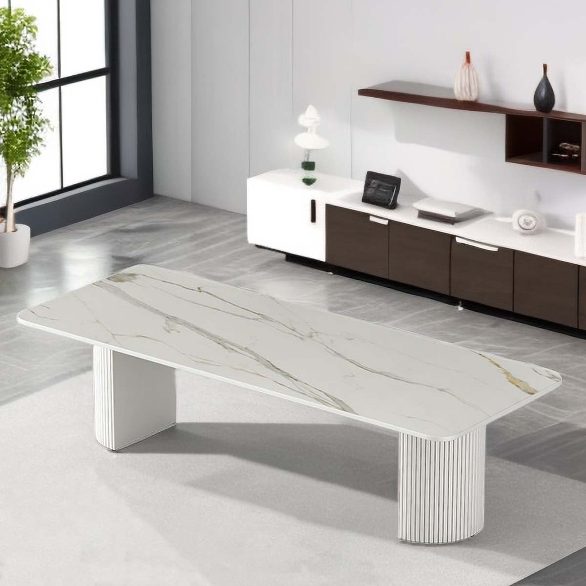 Orren Ellis Innisfil White Rectangle Conference Table | Wayfair