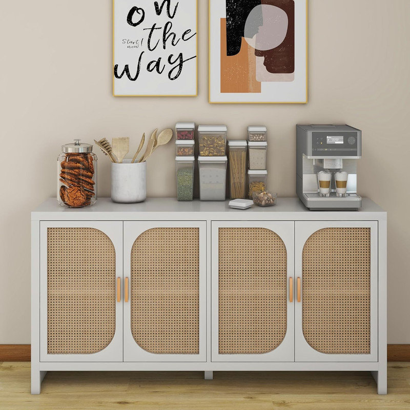 Bay Isle Home™ Accent Cabinet Storage Cabinet Console Table with 4 ...