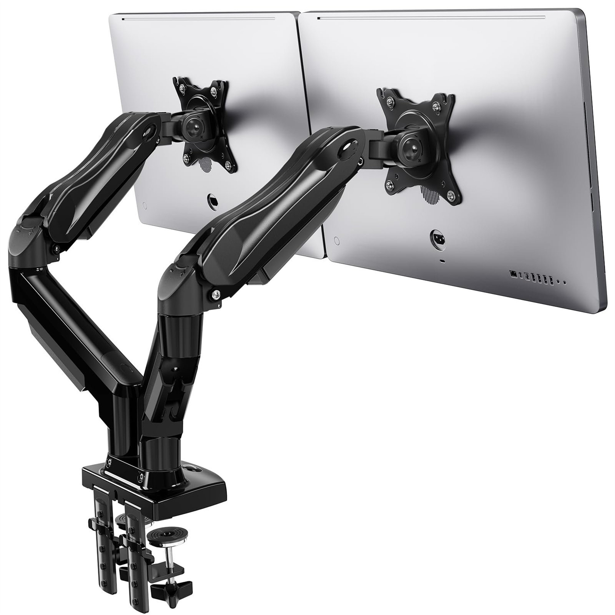 Inbox Zero Monitor mount 2 monitors for 13 to 32 inch screens, screen ...