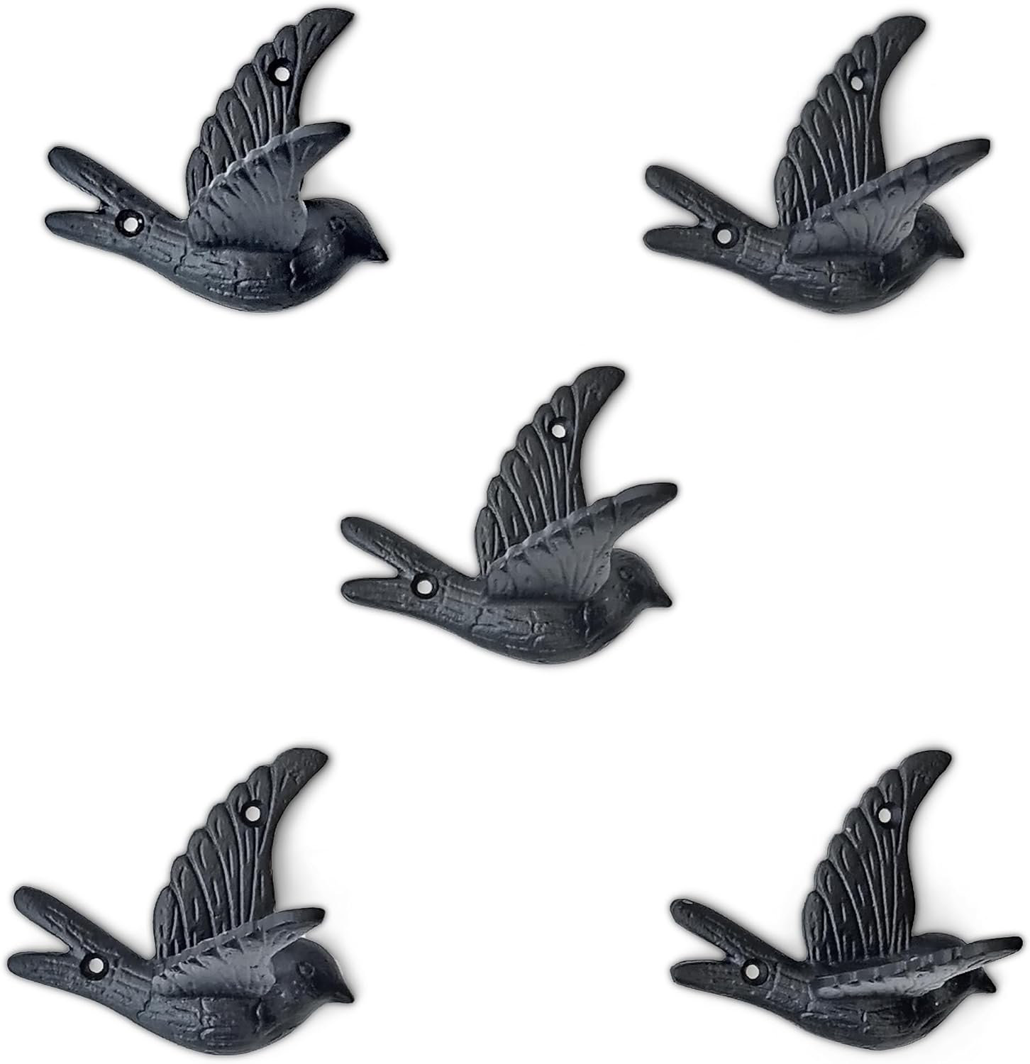 Red Barrel Studio® 5-Pack Bird Flying Style Coat Hooks | Wayfair