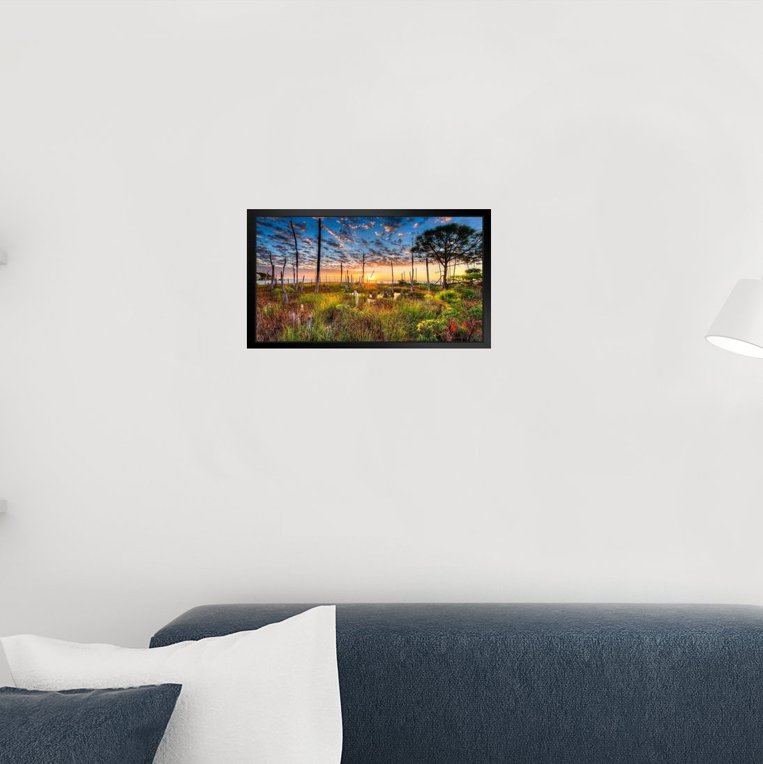 Latitude Run® Sunrise Over Shalimar Florida Photo Art Print Black Wood ...
