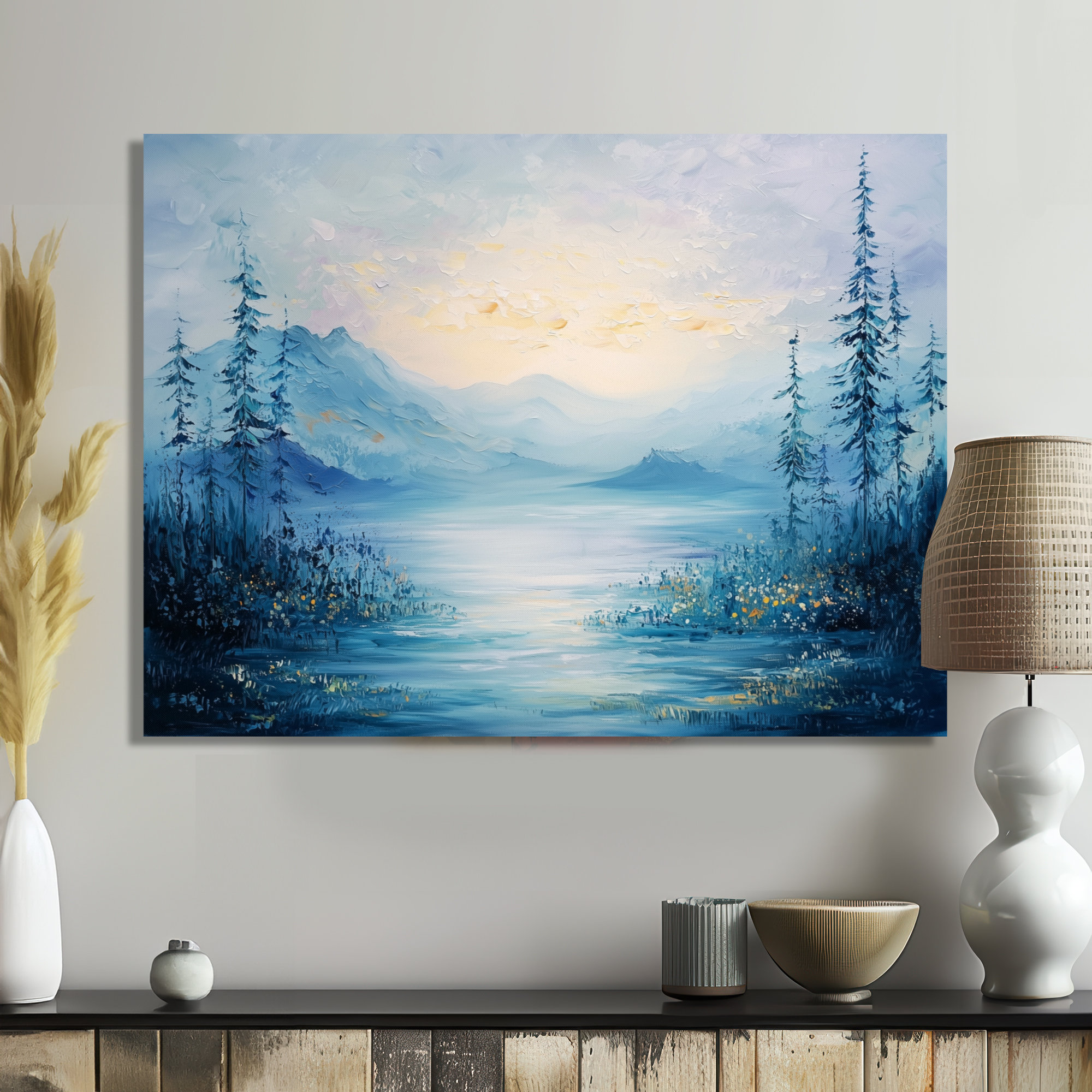 Millwood Pines Parallel Peaks Of Abstract Mountain Landscape III ...