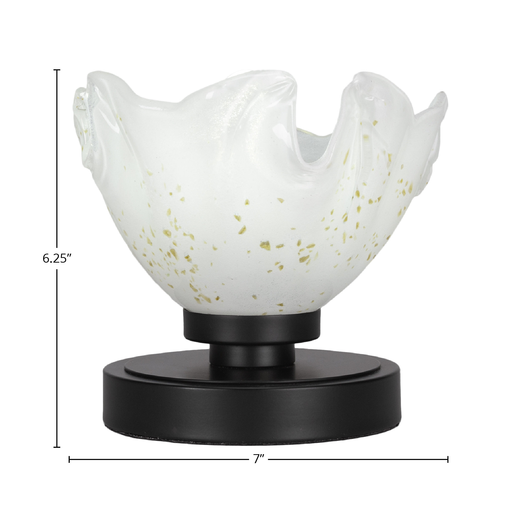 Red Barrel Studio Lannah Accent Lamp Shown In Matte Black Finish With 7 ...