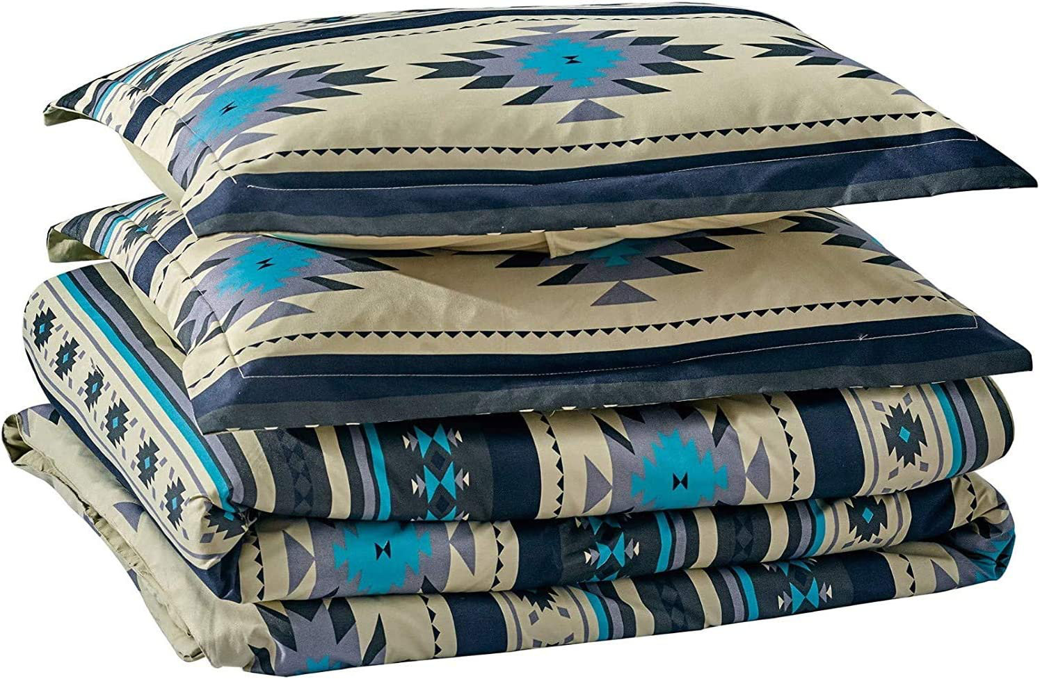 Chezmoi Collection Microfiber Multicolor Southwestern Tribal Aztec ...