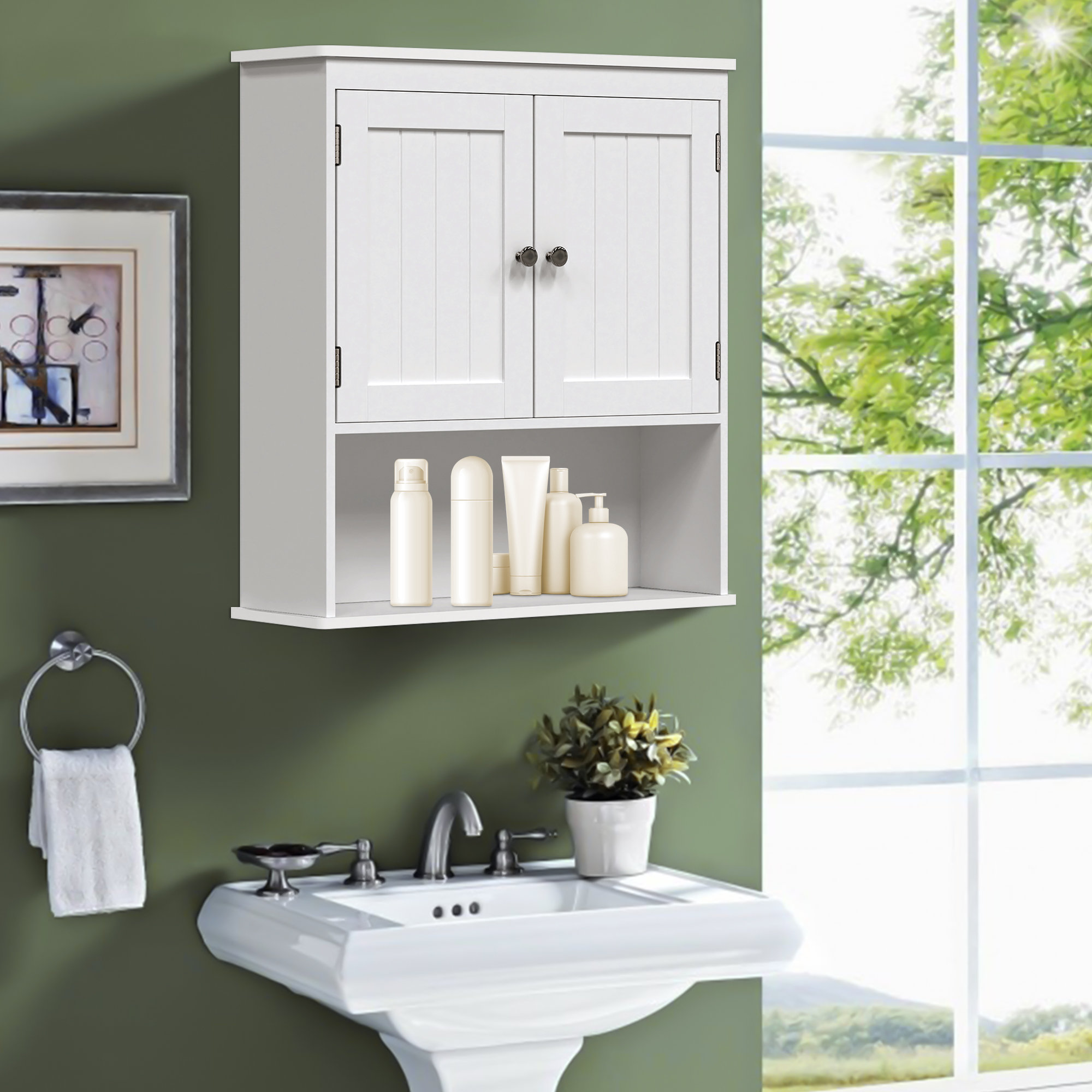 Red Barrel Studio Neydi Wall Mounted Bathroom Cabinet & Reviews ...