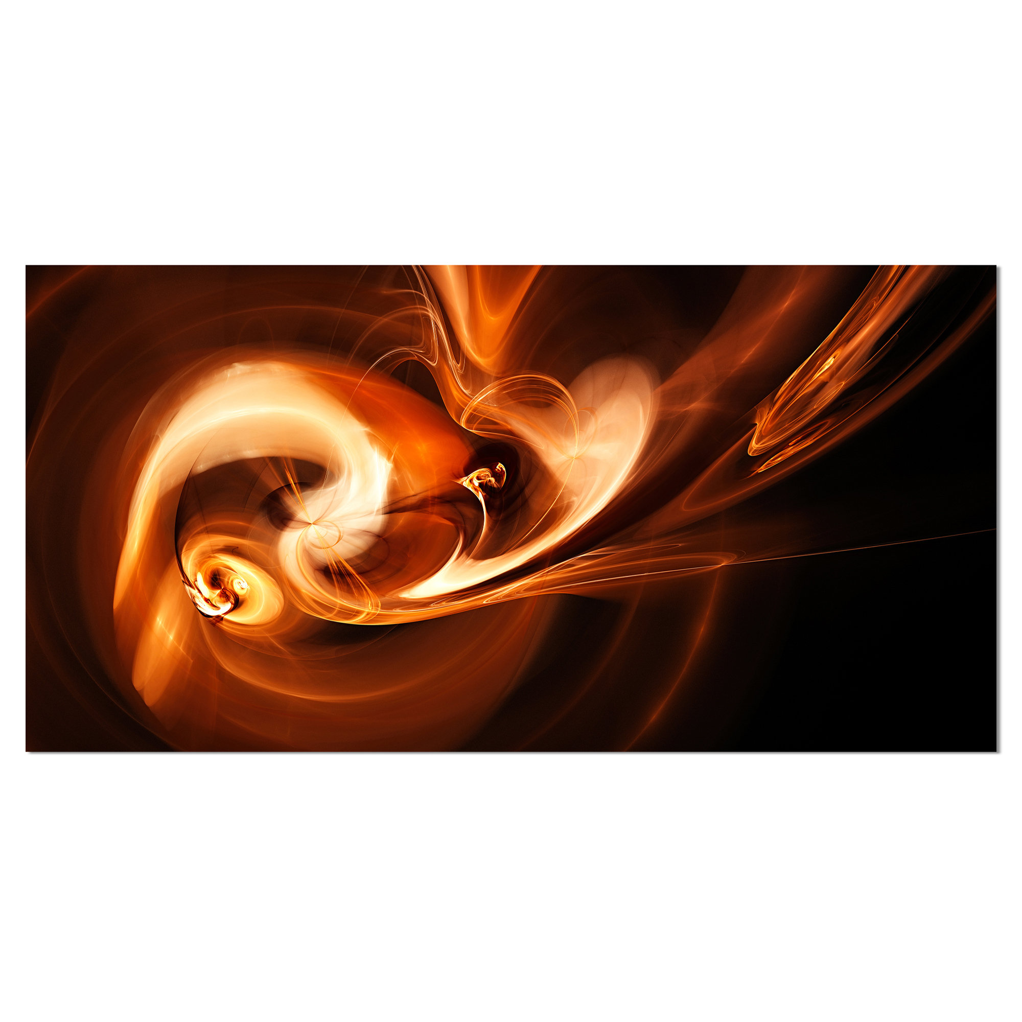 Design Art 'Fractal Smoke' Graphic Art on Wrapped Canvas in Texture ...