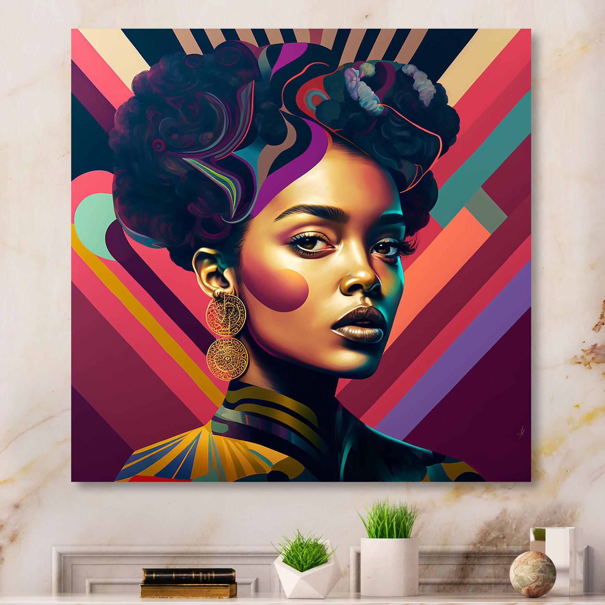 Mercer41 Colourful Hip Hop Street Art III - African American Metal Wall ...