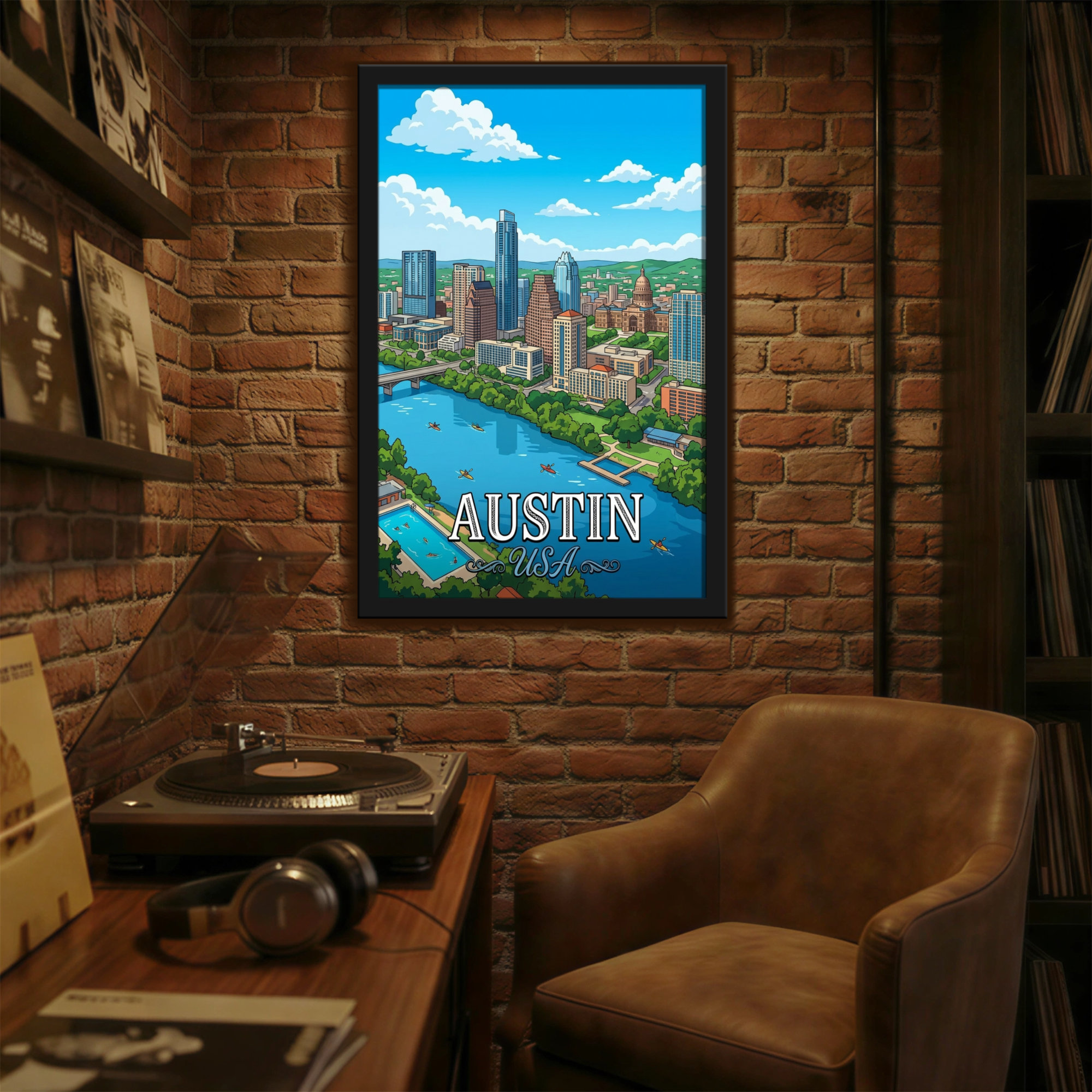 Latitude Run® Scenic & Cityscapes Austin Usa Cityscape River Skyline ...