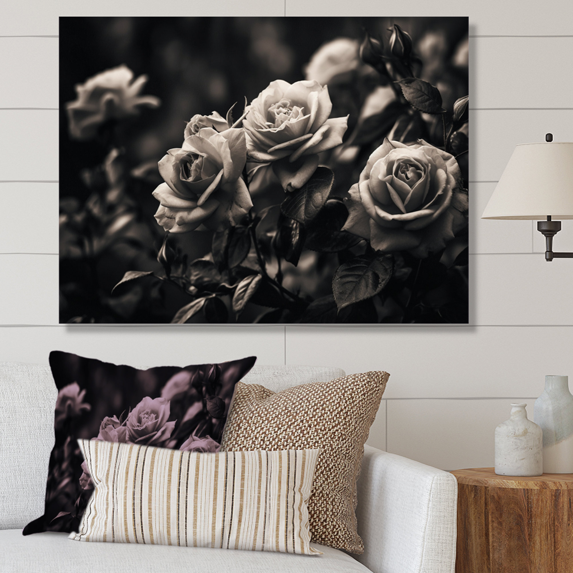 Red Barrel Studio® Grey Romantic Roses II Gray Romantic Roses II On ...