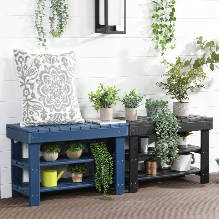 Ebern Designs Belem HDPE Storage Bench & Reviews | Wayfair