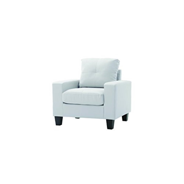Glory Furniture Newbury W Polyester Armchair Gray Club Chair, Modern ...