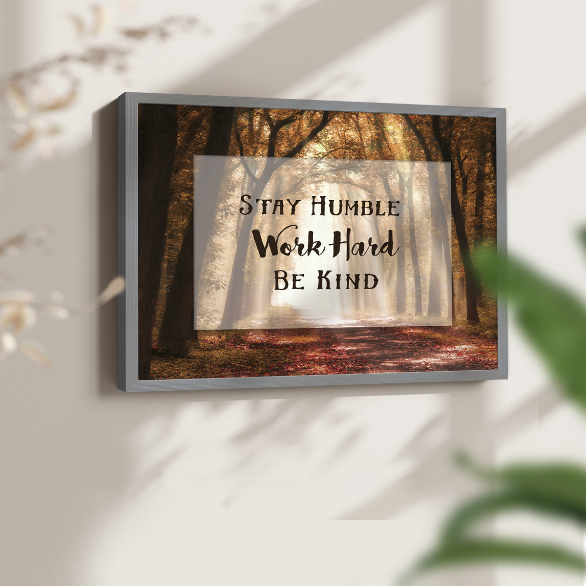 Trinx Stay Humble -Framed Print - Restickable | Wayfair