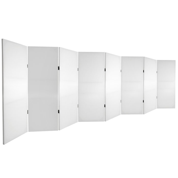 Ebern Designs Amanveer 3 Ft. Short Canvas Folding Screen & Reviews ...