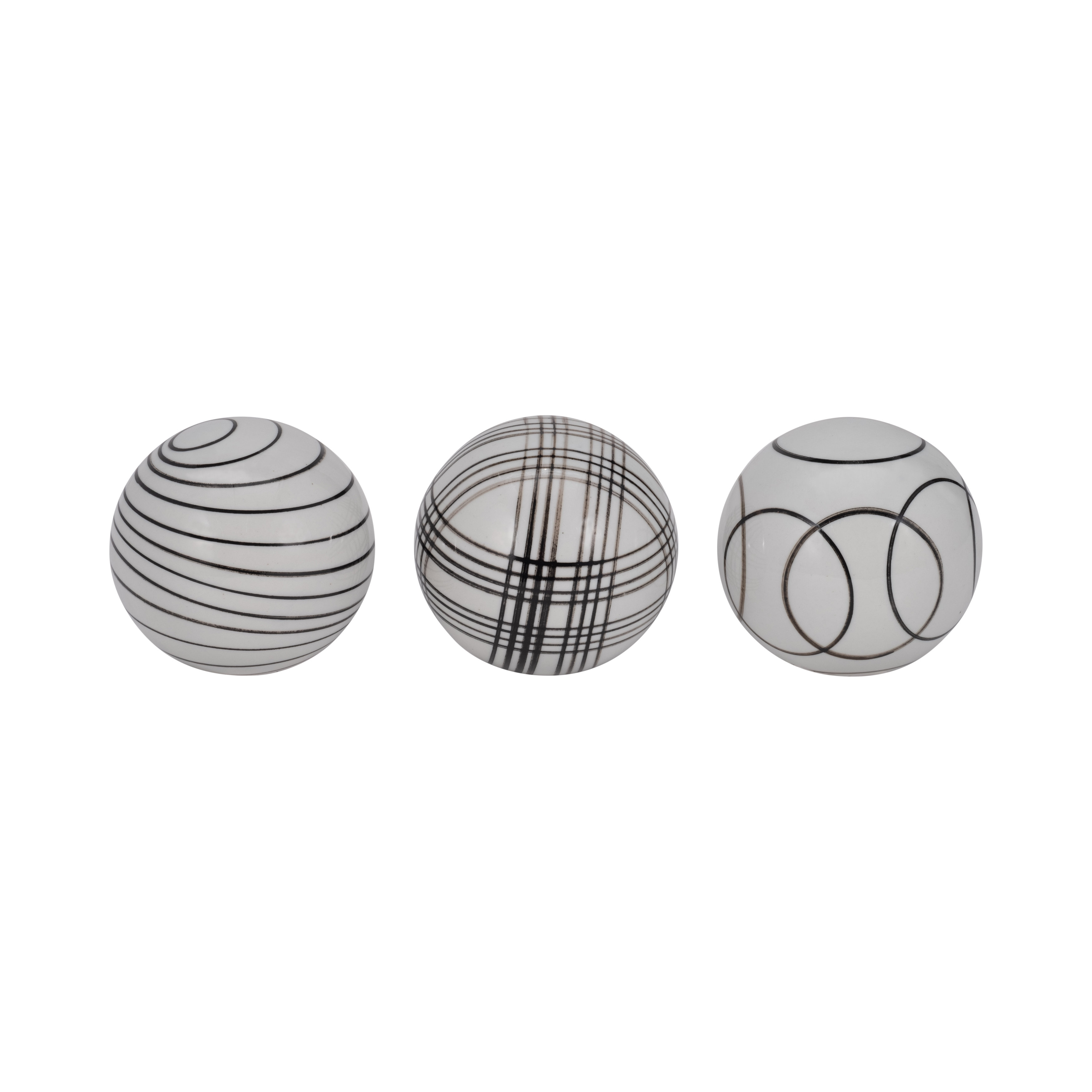 Wrought Studio™ Decorative Orbs Set, Elegant Centerpiece for Tabletops ...